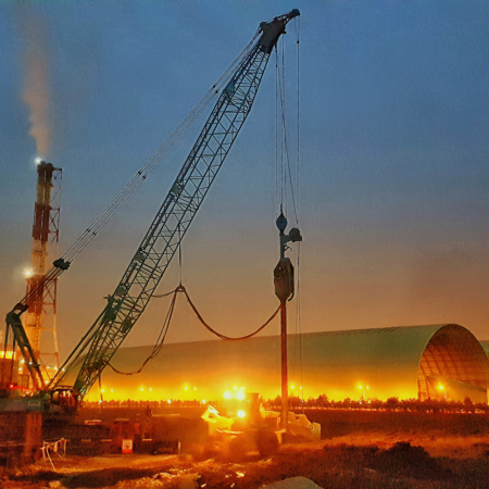 OMS Vibroflot Utilized for Stone Column Power Plant Project