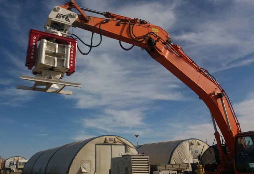 Side Grip Tube Pile Driver - OVR 60 SG | OMS Vibro